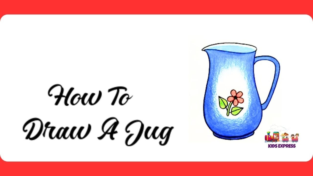 How To Draw A Jug Easy | Jug Drawing Step By Step Drawing Tutorial by ...