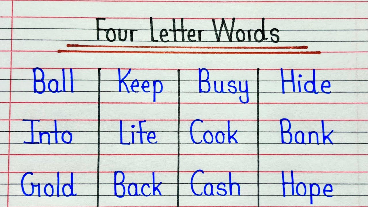 4 letter words | Phonics lesson | Sight words | Reading lesson with ...
