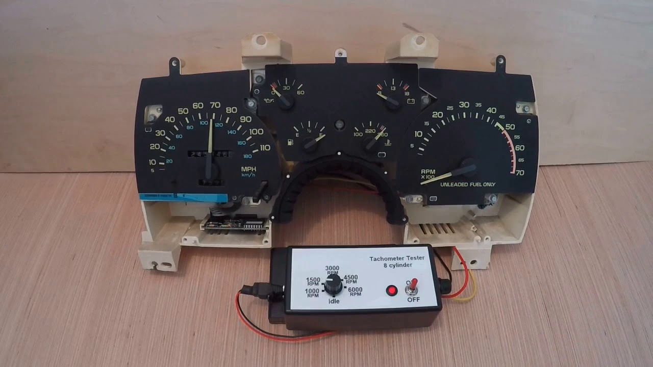 1990-92 Camaro Speedometer test - YouTube