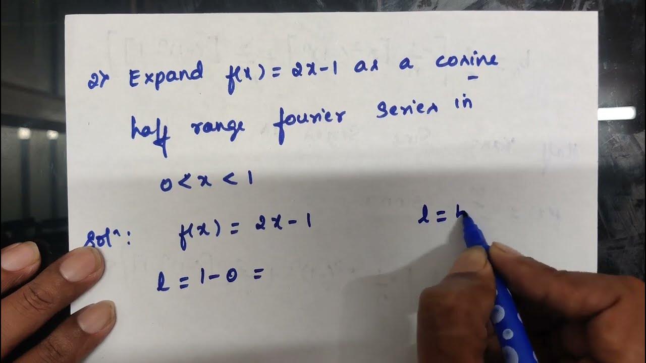 Fourier Half Range Series Part 2 | 21mat31 ( vtu ) - YouTube