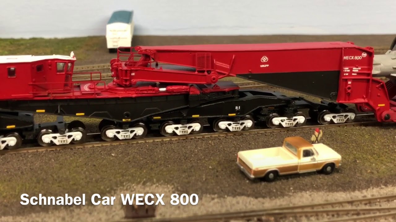 N Scale Schnabel Car - YouTube