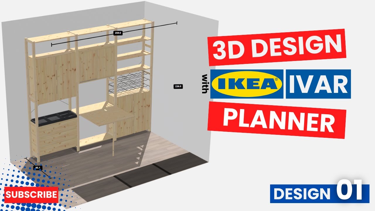 3D DESIGN with IKEA IVAR Planner - Design 1 - YouTube