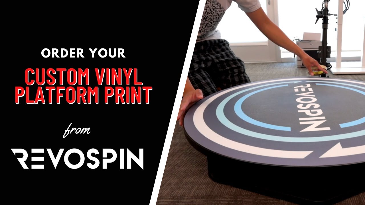 Order Your Custom Vinyl Platform Print Today From Revospin! - YouTube