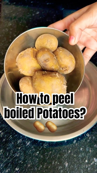 How to peel Boiled Potatoes? #trending #shorts #shortsvideo #shortsfeed ...