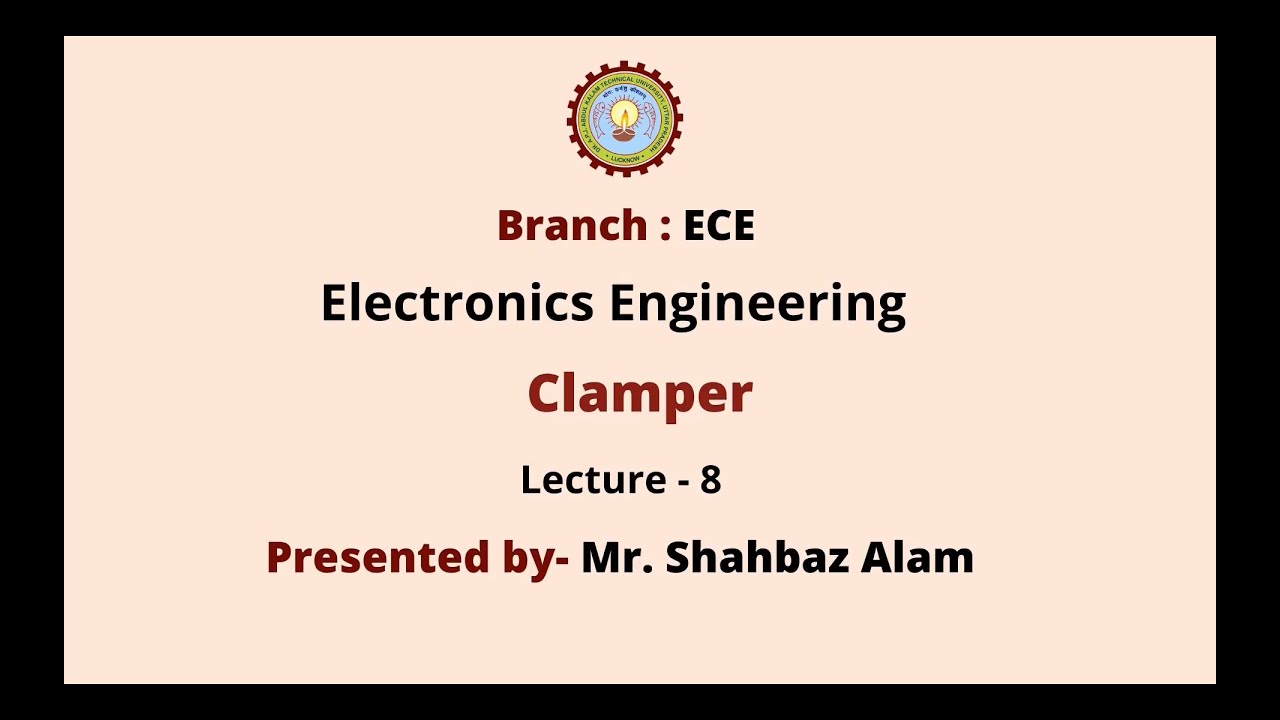 Electronics Engineering | Clamper | AKTU Digital Education - YouTube