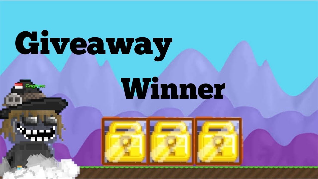 Giveaway winner | Growtopia - YouTube