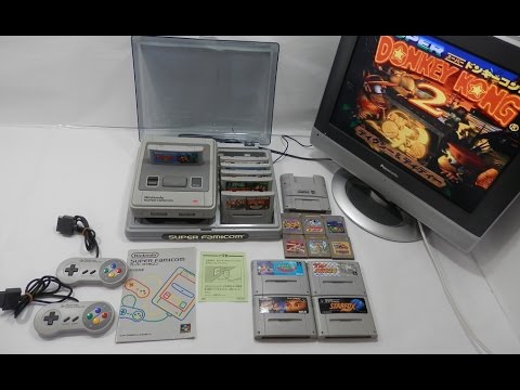 Super Famicom + Rare acrylic station case + a lot games - YouTube