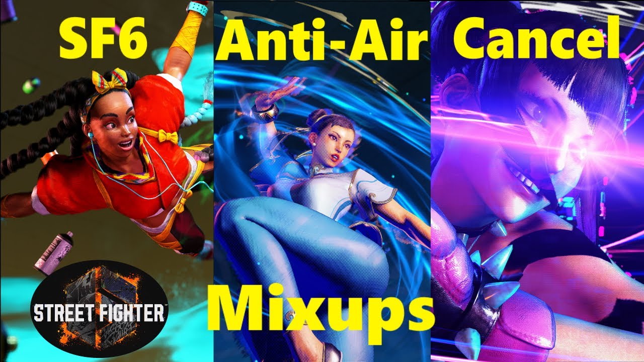 SF6 - Anti-Air cancel Mixups. Kim, Chun, Juri. - YouTube