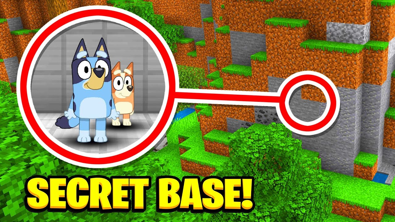 Whats INSIDE BLUEYS NEW Secret BASE IN MINECRAFT? - YouTube