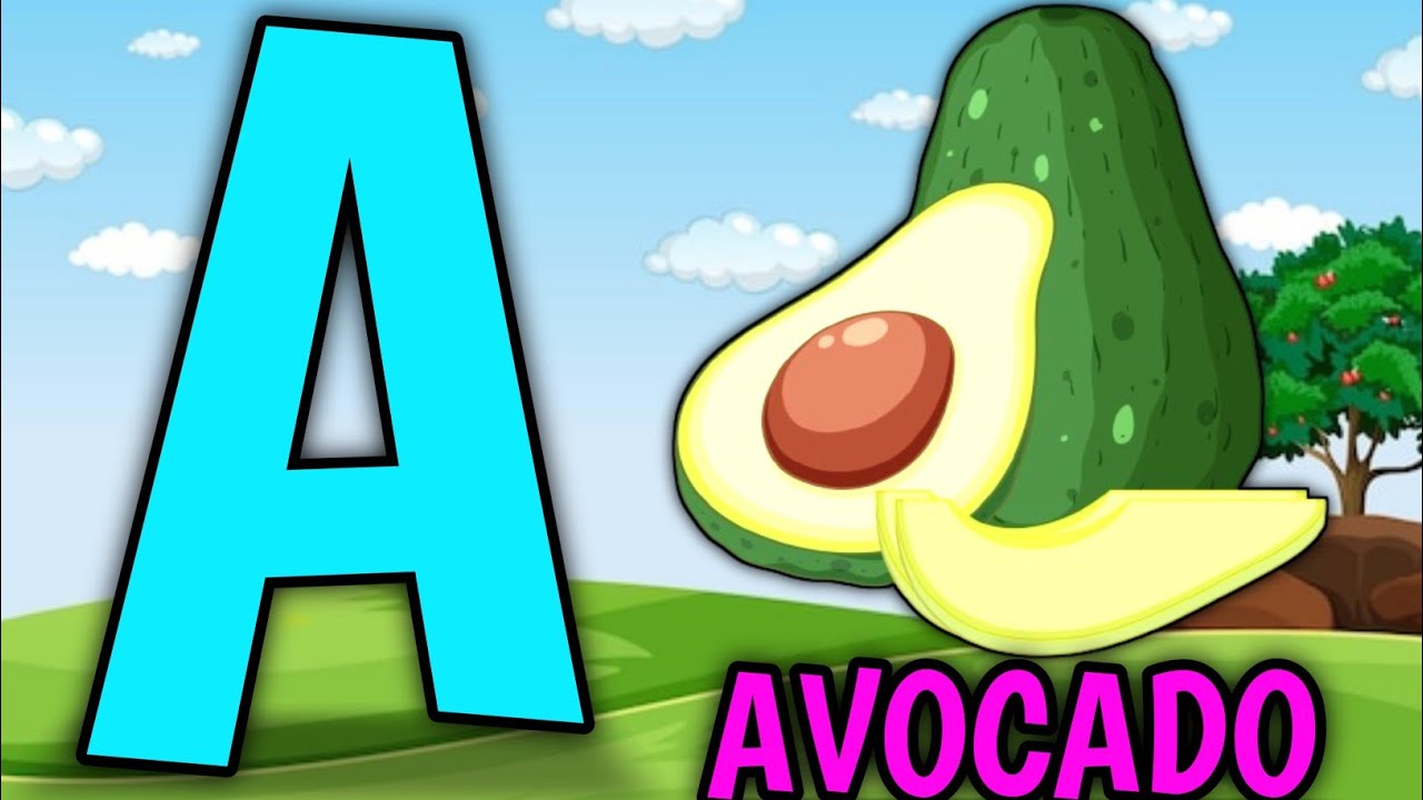 A for Avocado || अ से अनार || Alphabet || kids cartoon education video ...