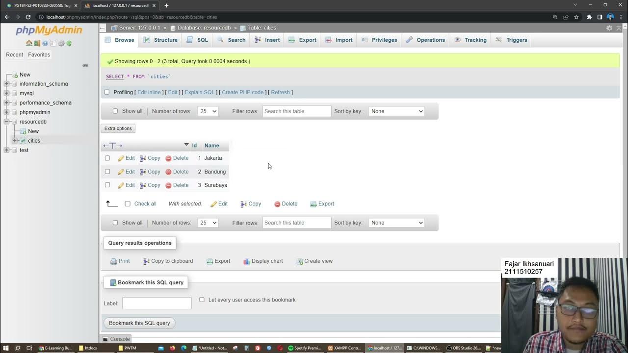 Pembuatan Database dan Instalasi Lumen Framework dengan Composer - YouTube