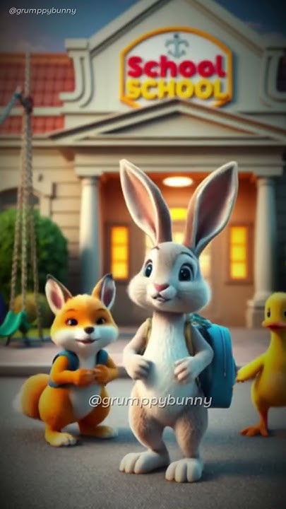 🐰🎒 A Day in the Life of the Bunny – School Edition! 📚 - YouTube