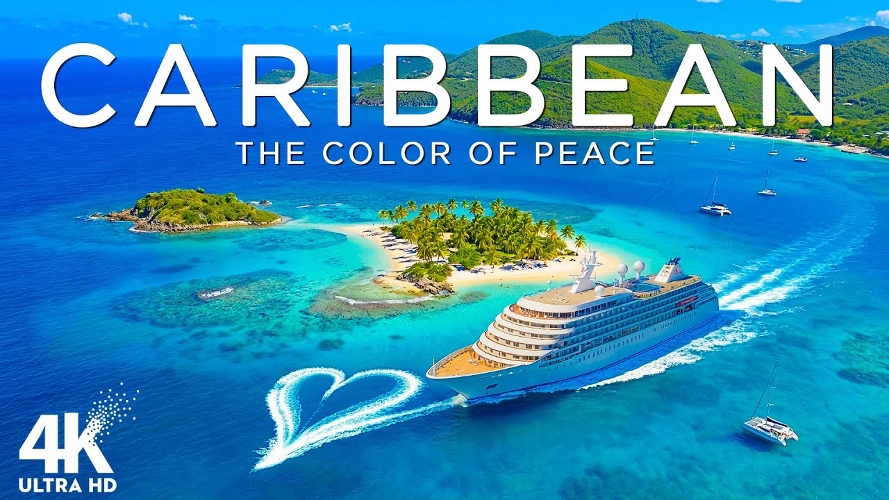 CARIBBEAN PARADISE IN 4K DRONE FOOTAGE | Crystal Blue Waters & Tropical ...