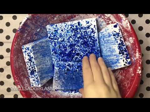 Blue pigment and cornstarch - YouTube