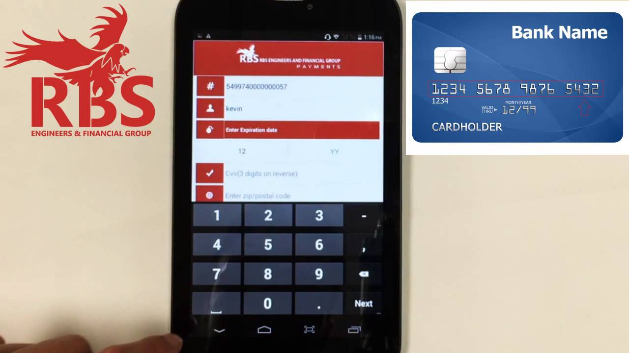 How to Make a Transaction on the RBS Mobile Payment App (Manual Entry ...