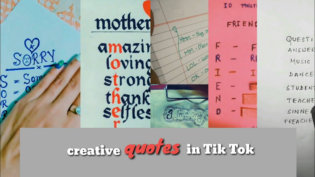 TOP best creative Lyrical meaningful thoughts in Tik Tok. Musically 💖 ...