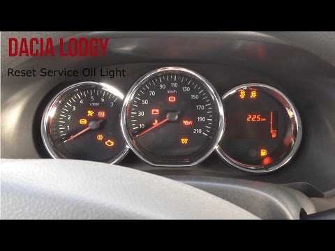 Dacia Lodgy Reset Service Light