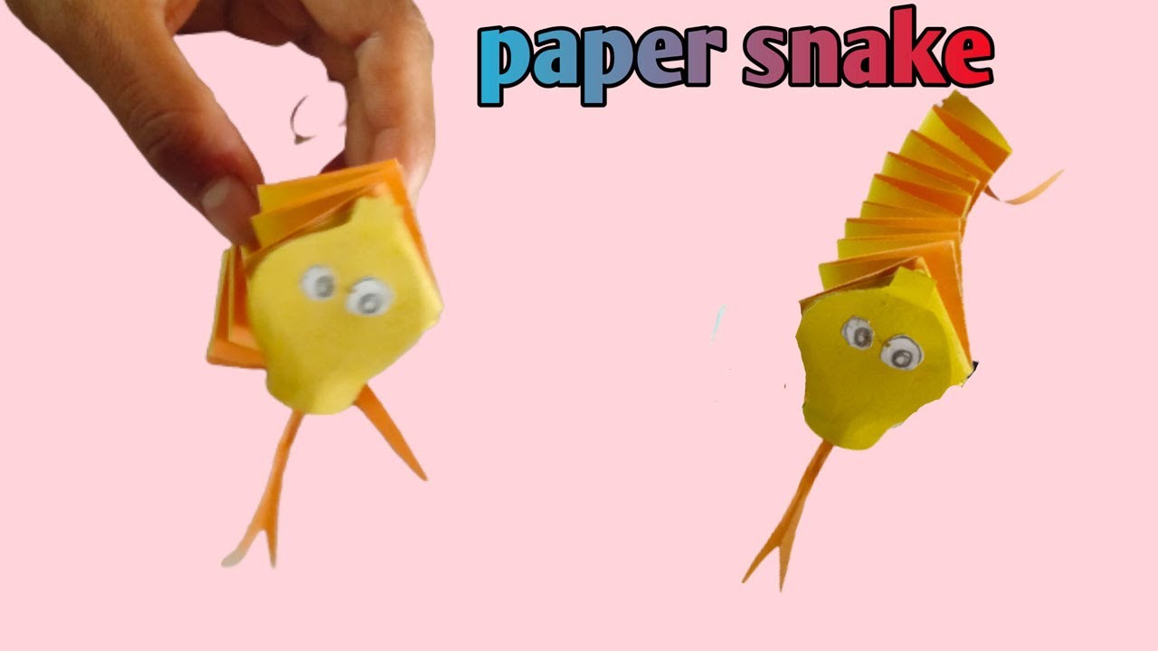 How To Make Easy Paper SNAKE For Kids / Nursery Craft Ideas / Paper ...