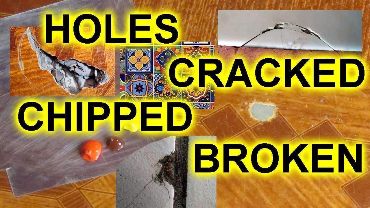 How to repair chipped tiles or replace cracked tiles - YouTube