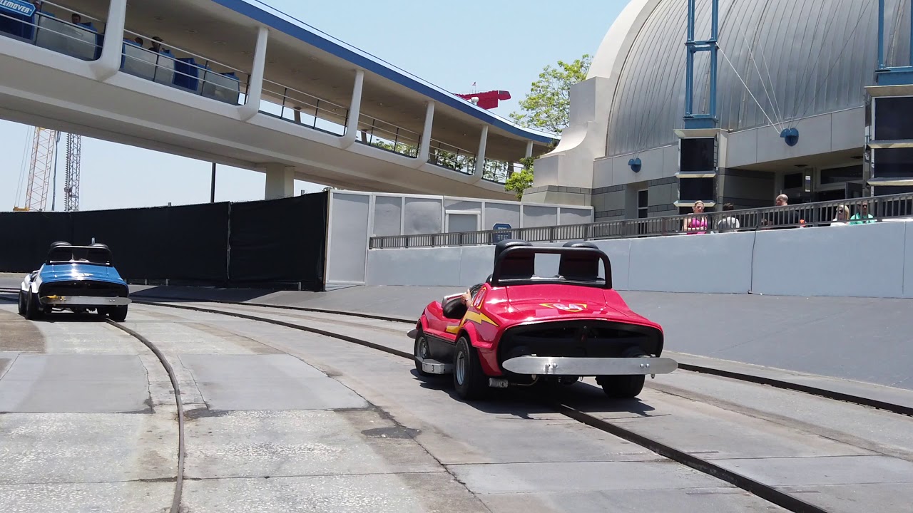 Tomorrowland Speedway New Track Layout with Tron Construction Walt ...