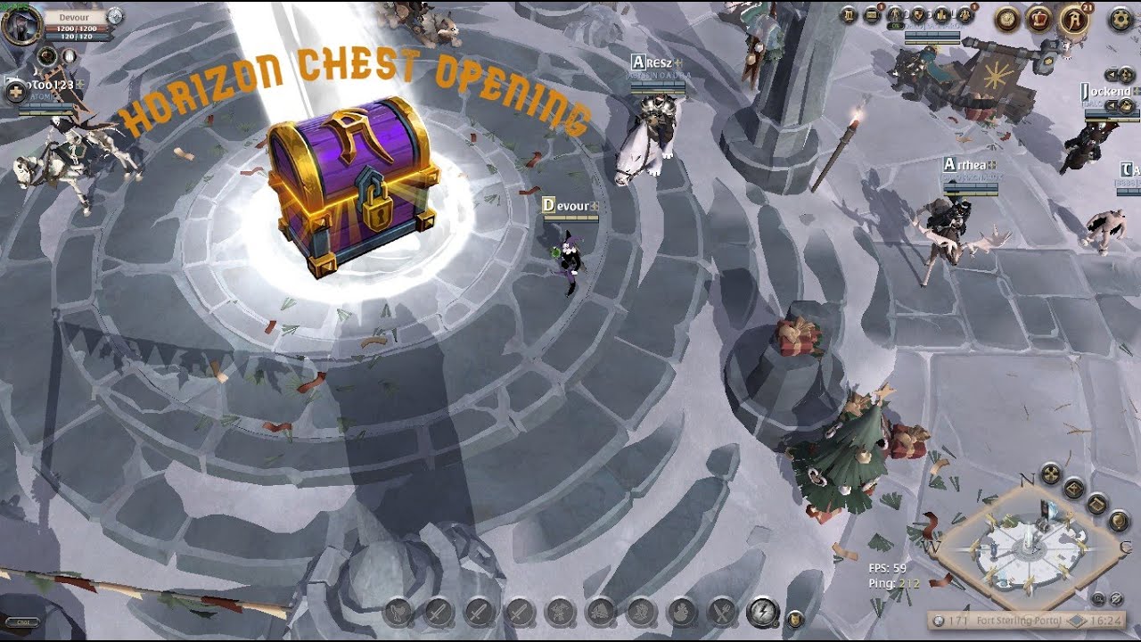 Albion online community chest opening! ROYAL OX drop! Horizon chest ...