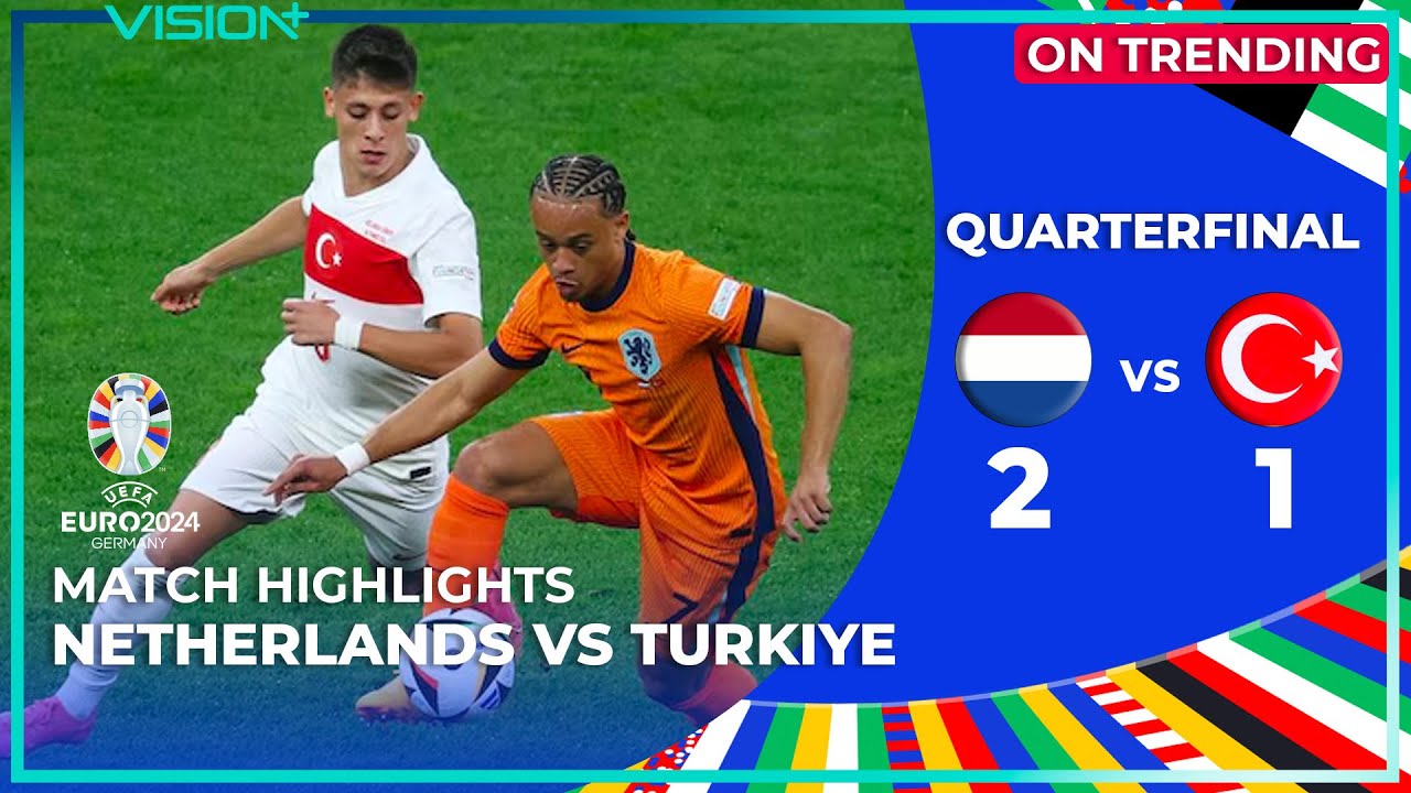 MATCH HIGHLIGHTS: BELANDA 2 - 1 TURKI | Quarterfinal - UEFA EURO 2024 ...