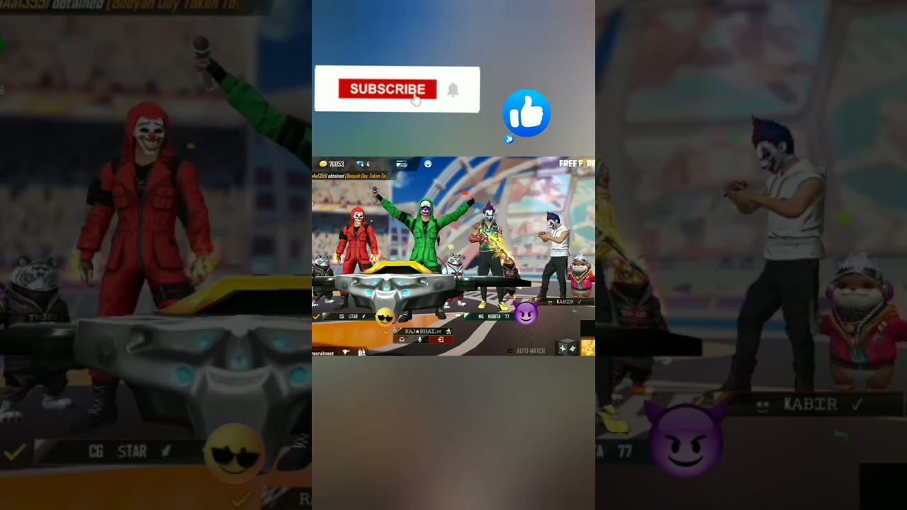 FF STATUS😇// 🤩RAJ BHAI YT// ROX GAMING/😉😉/ BRAUN MUNDE SONG 🎵 - YouTube