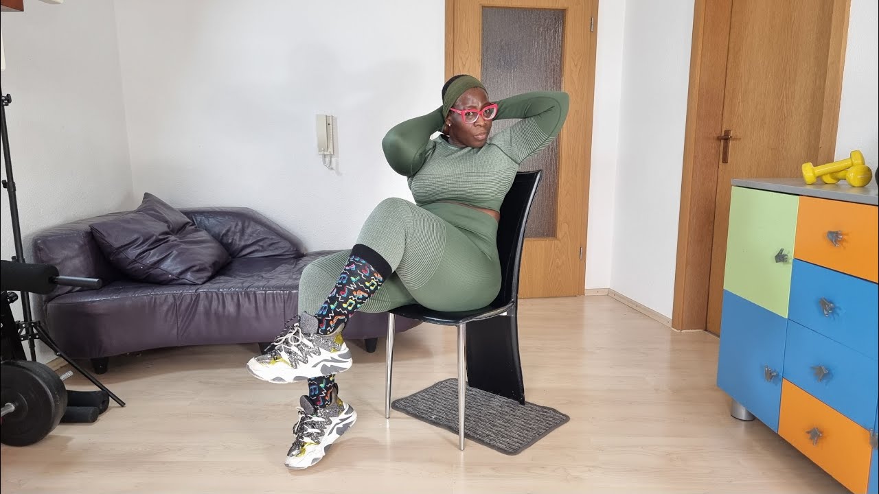 Chair Workout For Burning Belly Fat Youtube