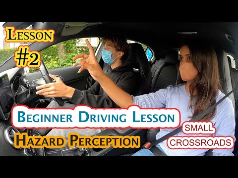 Beginner Driving Lesson On Crossroads | Tips On Hazard Perception - YouTube