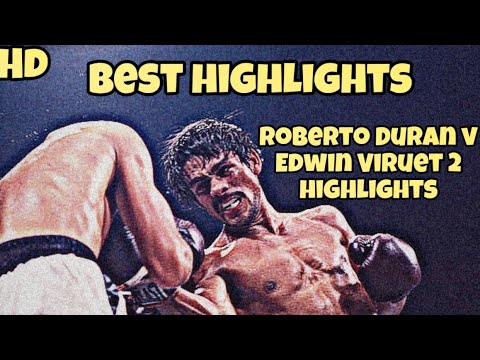 Roberto Duran vs Edwin Viruet 2 Full Fight Highlights - YouTube