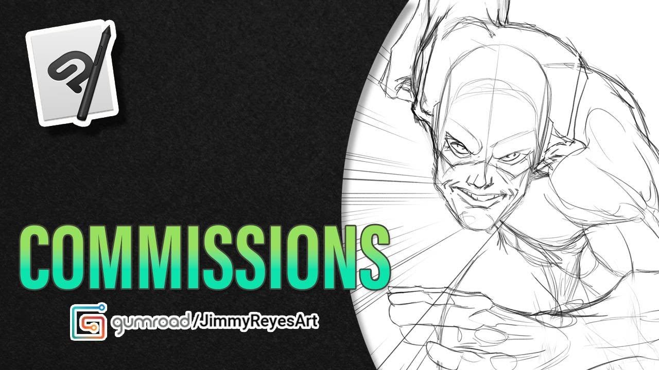 Commission & Freelance Comic Book Art - YouTube