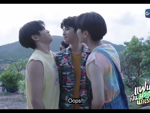 prom and fourth giving a  kiss to winny, satang, and mark