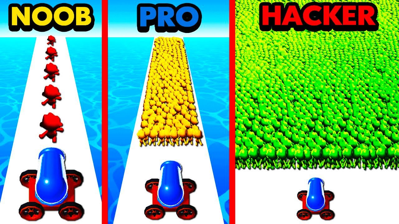 NOOB vs PRO vs HACKER - Mob Control - YouTube