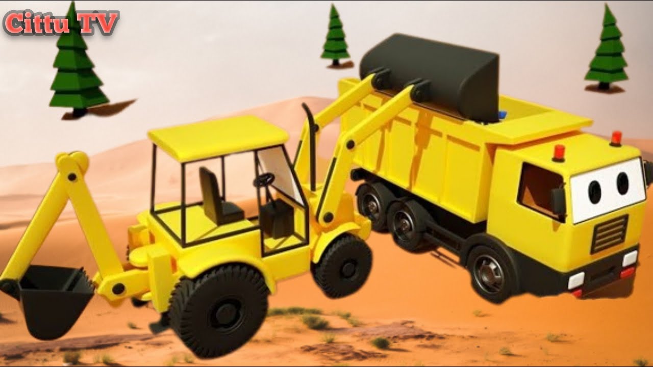 Construction vehicles for kids || truck & car cartoons - YouTube