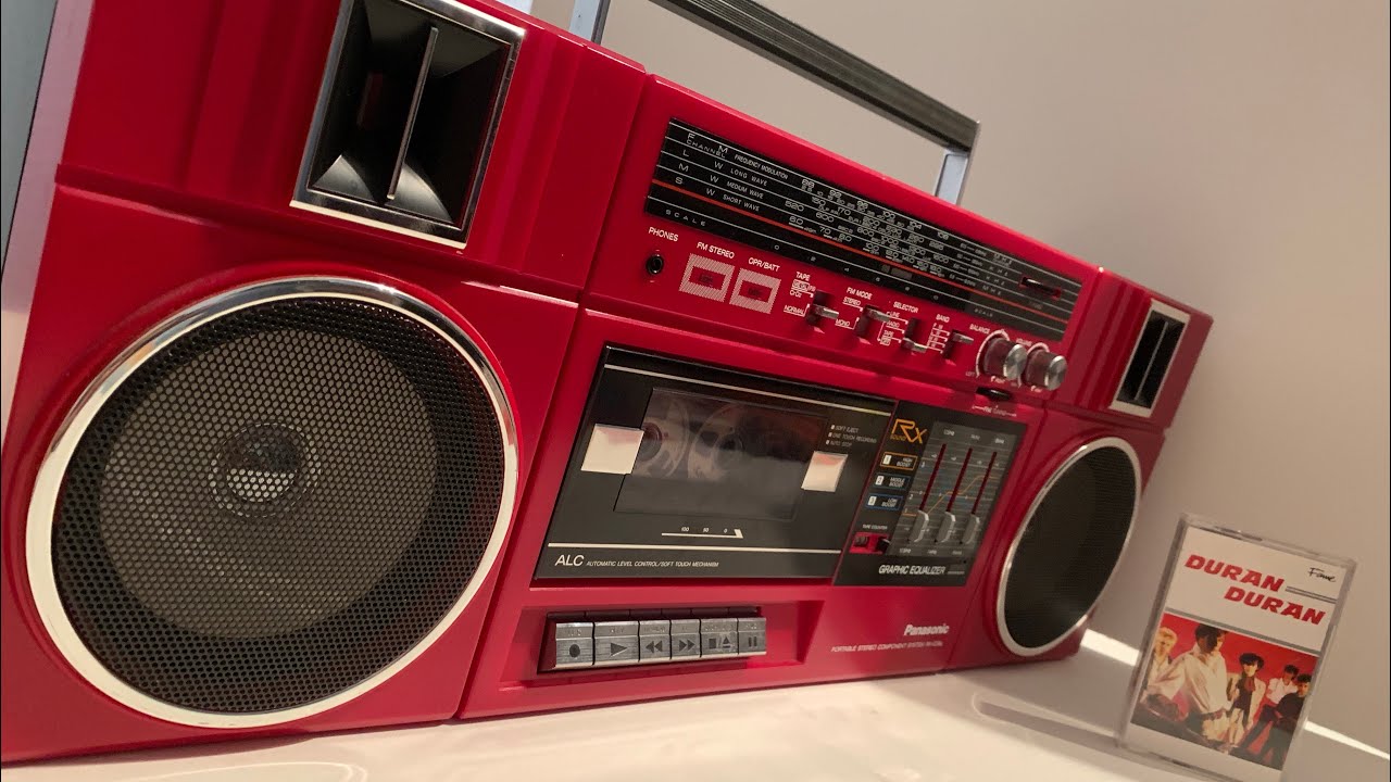 A Nice Little Red Boombox// Panasonic Portable Stereo Component System ...