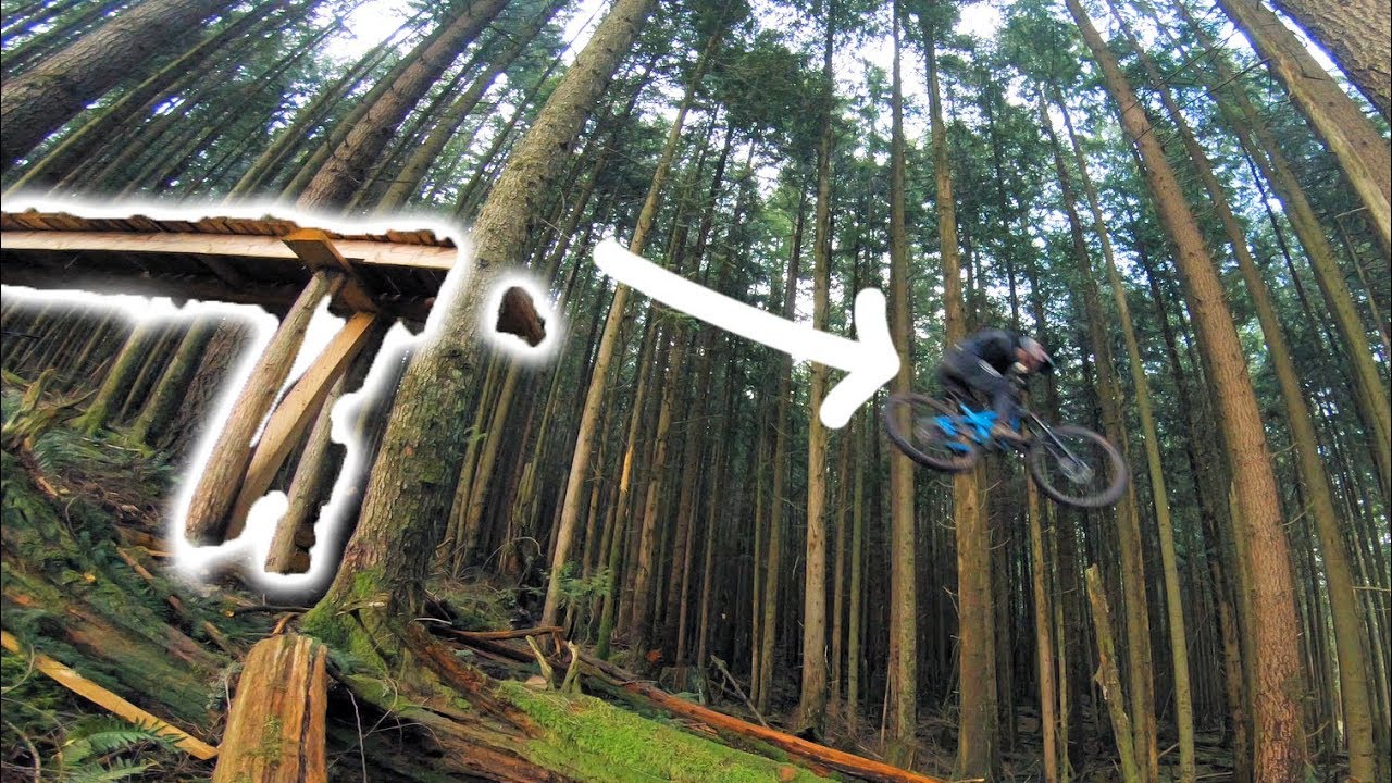 They sent a 20 foot drop! // Woodlot, Maple Ridge, BC - YouTube