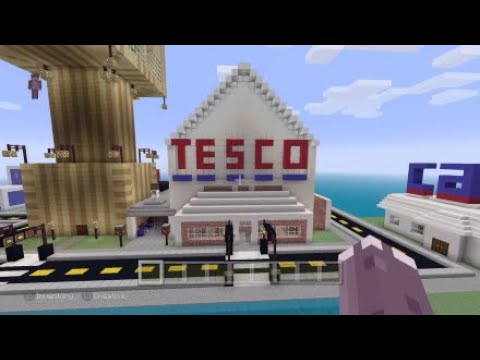 *FINALLY* Minecraft PS4 Edition a tour of my Tesco + gass station - YouTube