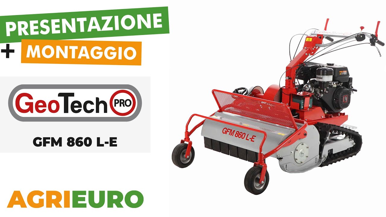 Presentazione e Montaggio Trinciaerba GeoTech-Pro GFM 860 L-E - YouTube