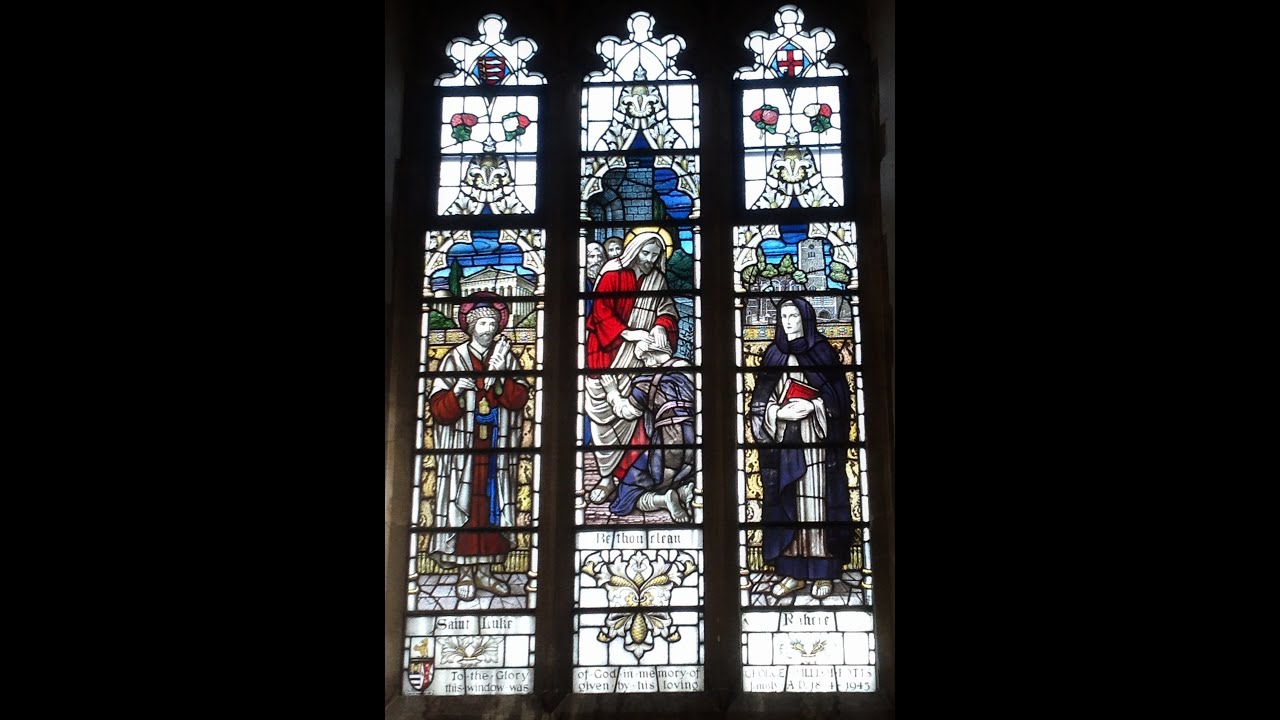 'Jesus cleanses the leper' window - YouTube