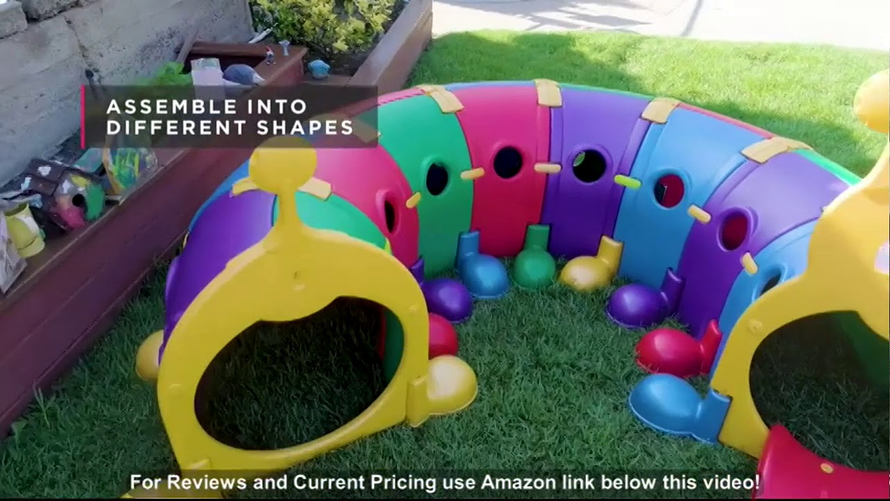 ECR4Kids Gus Climb-N-Crawl Caterpillar, 4 Sections, Vibrant - YouTube
