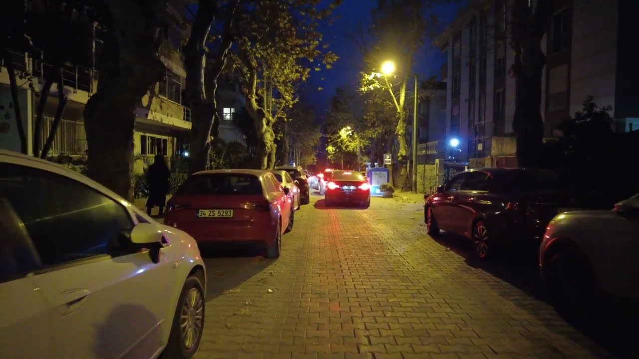 4K Walking Tour in Turkey/İstanbul | Caddebostan Coast | Night Walk ...