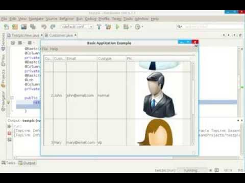 NetBeans Demo : Display image from database (BLOB) in JTable - YouTube