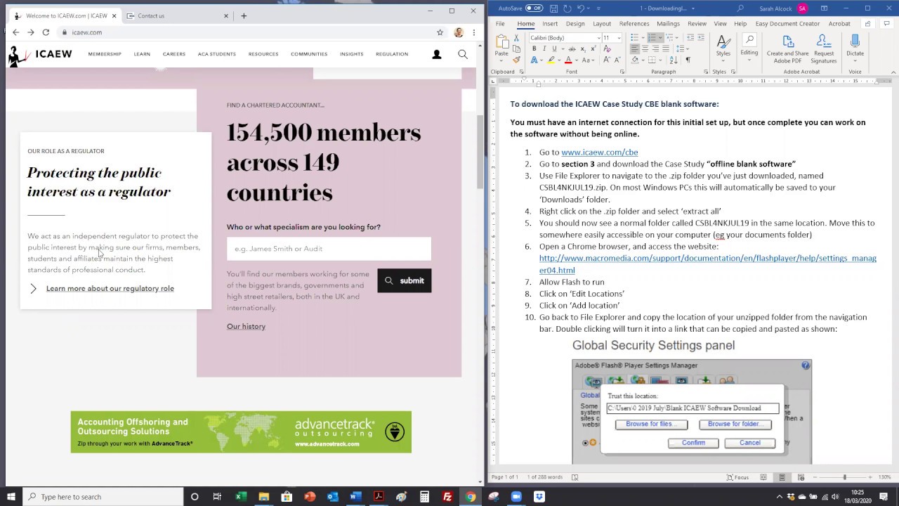 How to use ICAEW CBE Software for Offline - YouTube