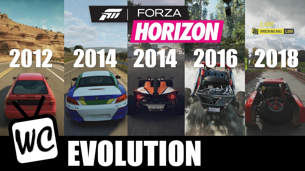 Forza Horizon - Graphics Evolution (2012-2018) - YouTube