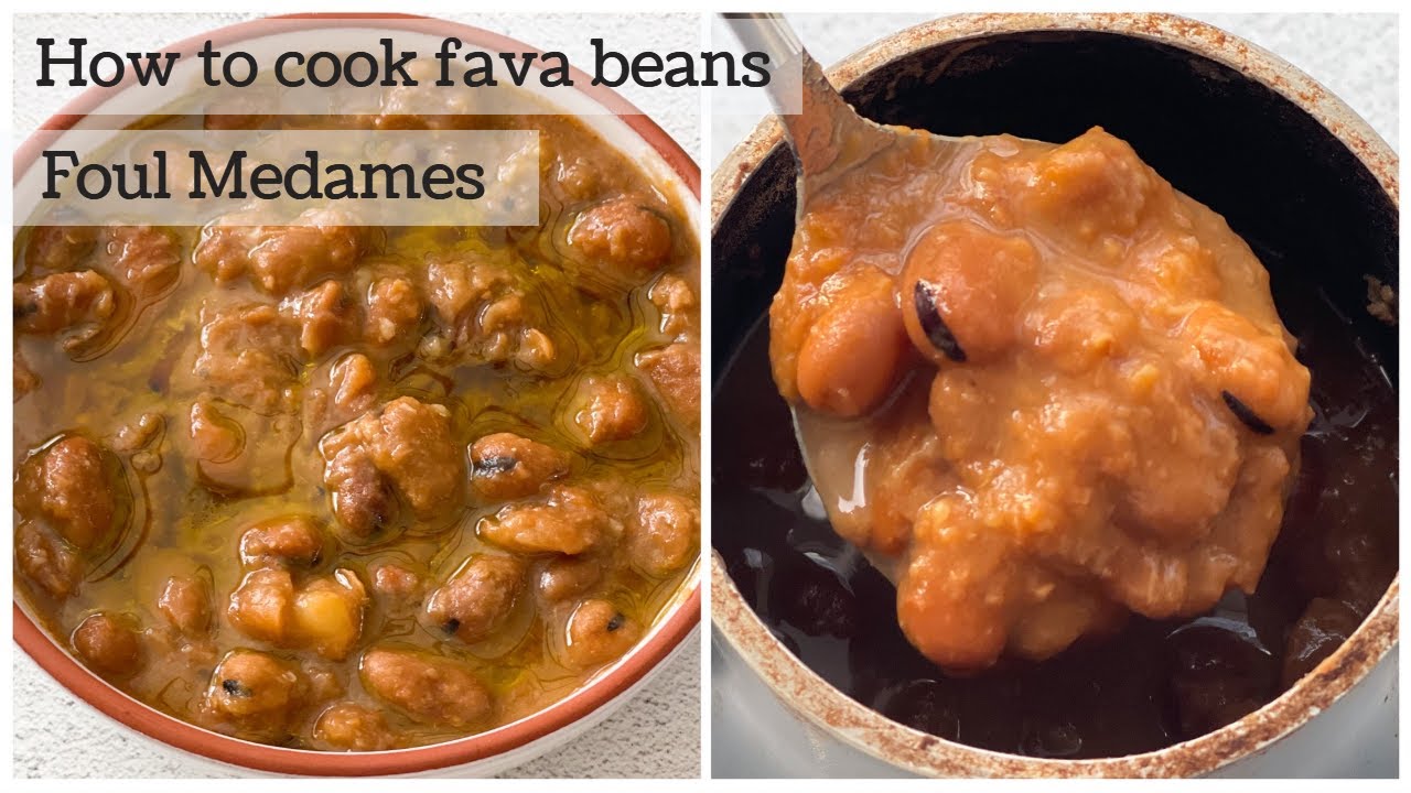 How to cook fava beans “Ful Medames” - YouTube