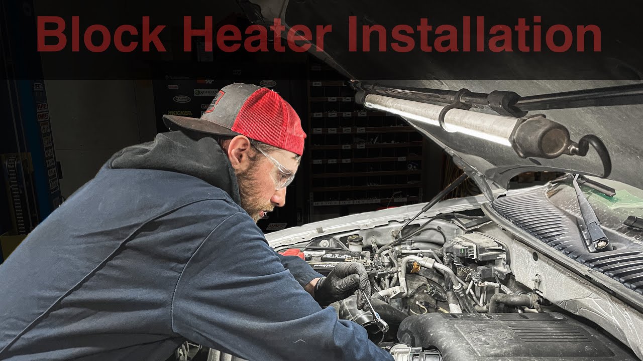 Installing Cartridge Style Block Heater - YouTube
