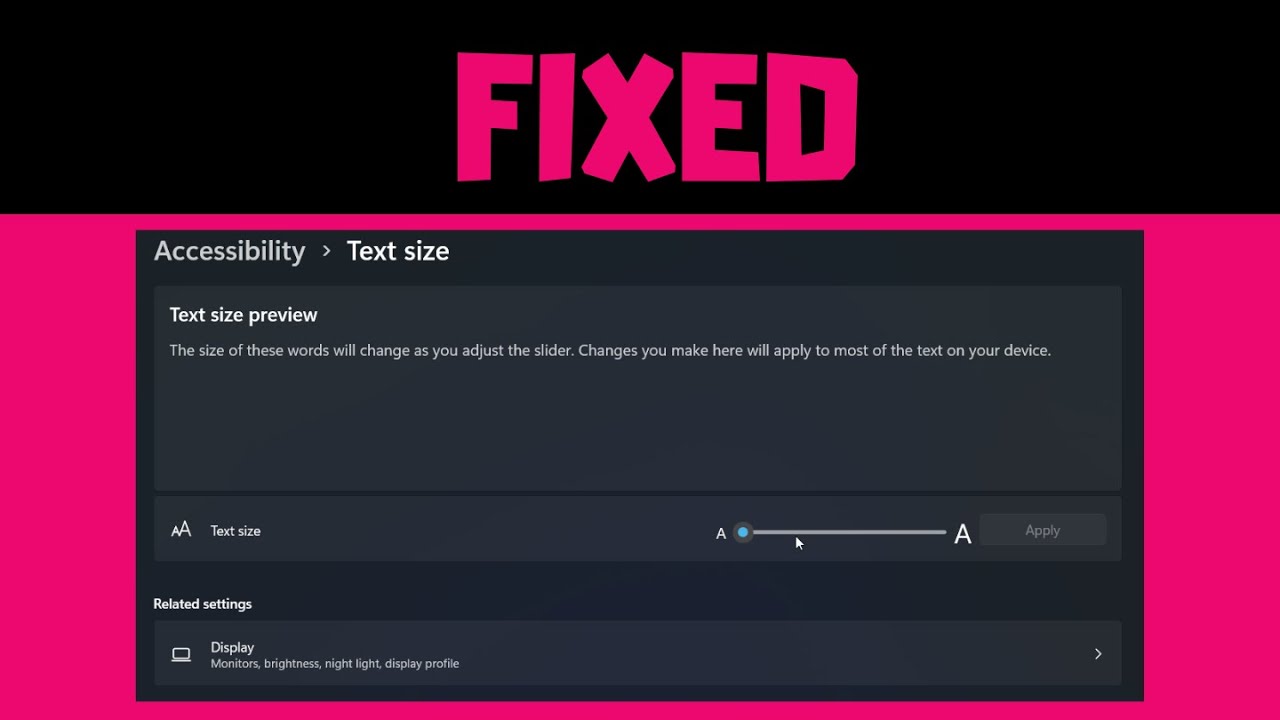 How To INCREASE TEXT SIZE IN Your Windows And Applications - YouTube