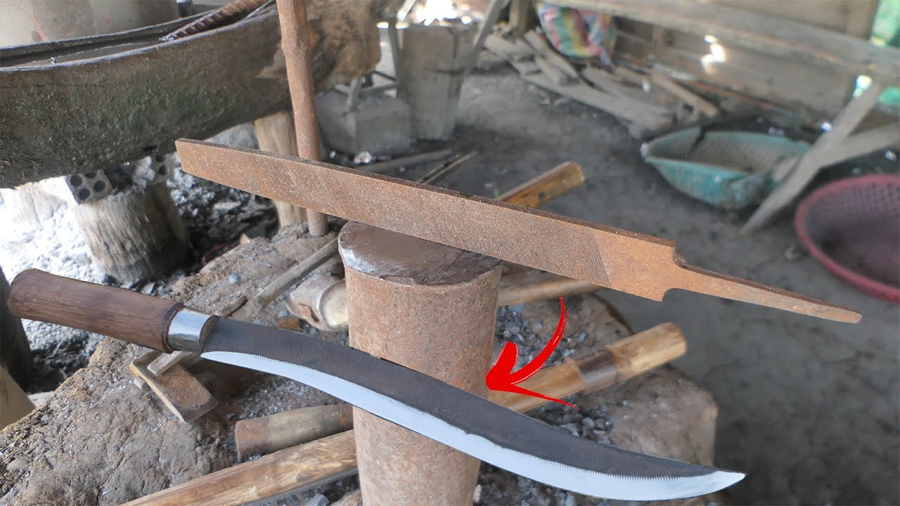 Knife Making Process || Turning a Rusty File Into An Amazing Knife You Can Try - YouTube