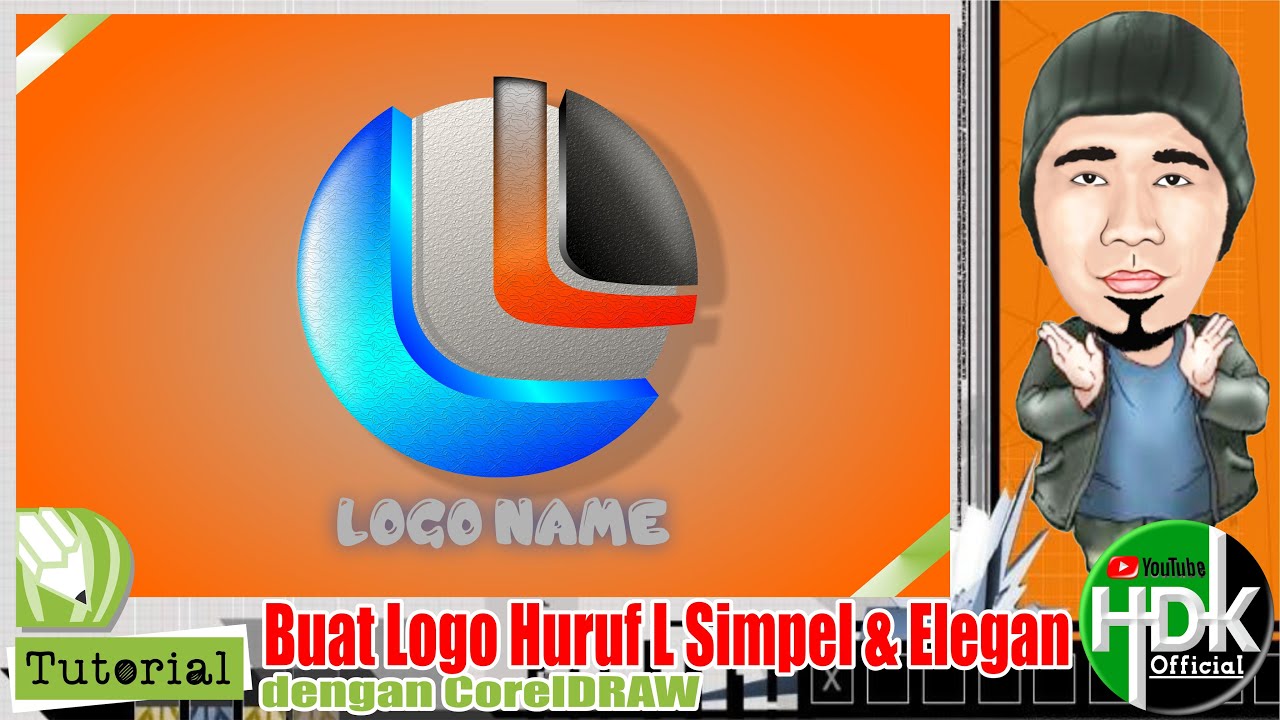 Buat Logo di CorelDraw | BUAT LOGO HURUF L 3D SIMPEL & ELEGAN DI COREL | Tutorial CorelDraw ...