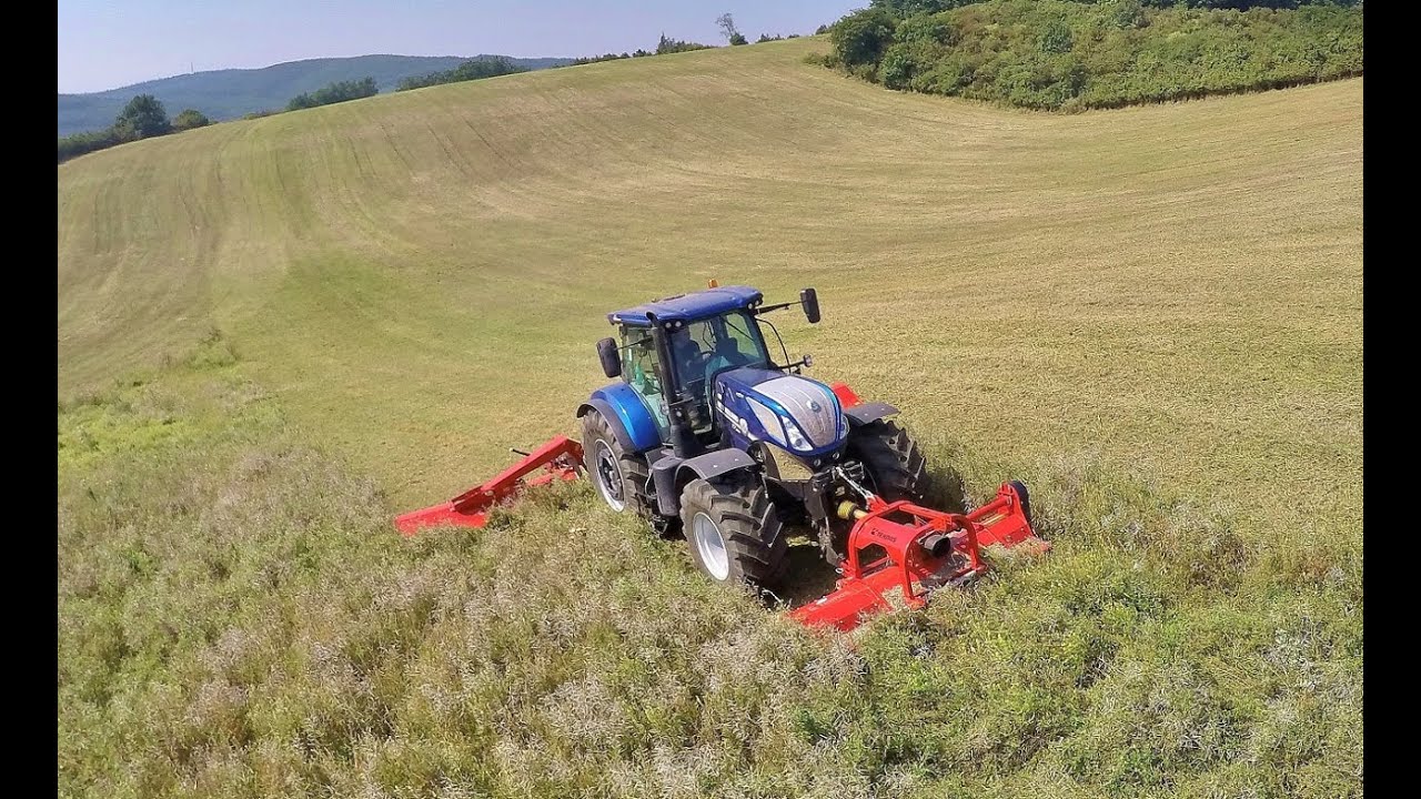 TEHNOS Mulcher Mu2Z 840 LW + MU 300 LW New Holland T7.270HD Agrotec.cz ...